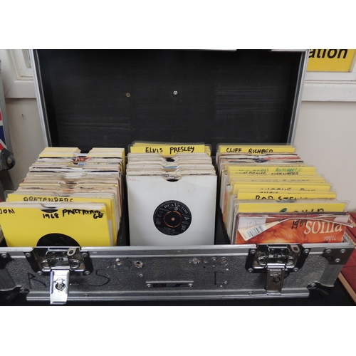 DJ box of 60s to 80s singles