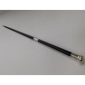 Conductors baton with sterling silver detail