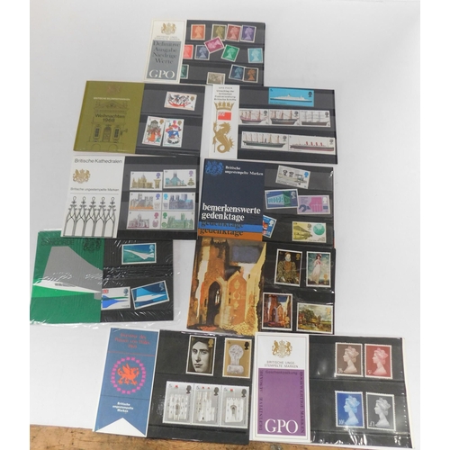 Fine collection of GB presentation packs 'German Language' x9