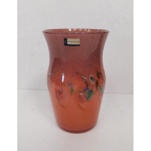 Vintage Vasart Strathearn art glass vase c1965, Creef of Scotland - 13 ...