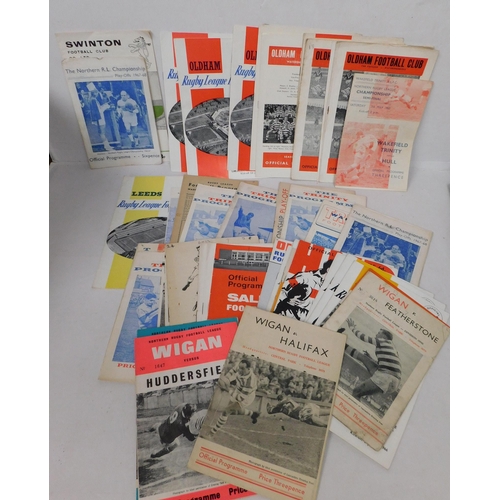 Vintage 1960s Rugby League programmes - good mix x50