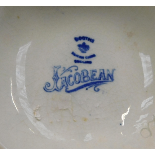 Booths 1920s blue lustre vase 'Jacobean'