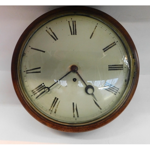 Victorian J.W Benson clock with pendulum and key in W/O (fusee movement)