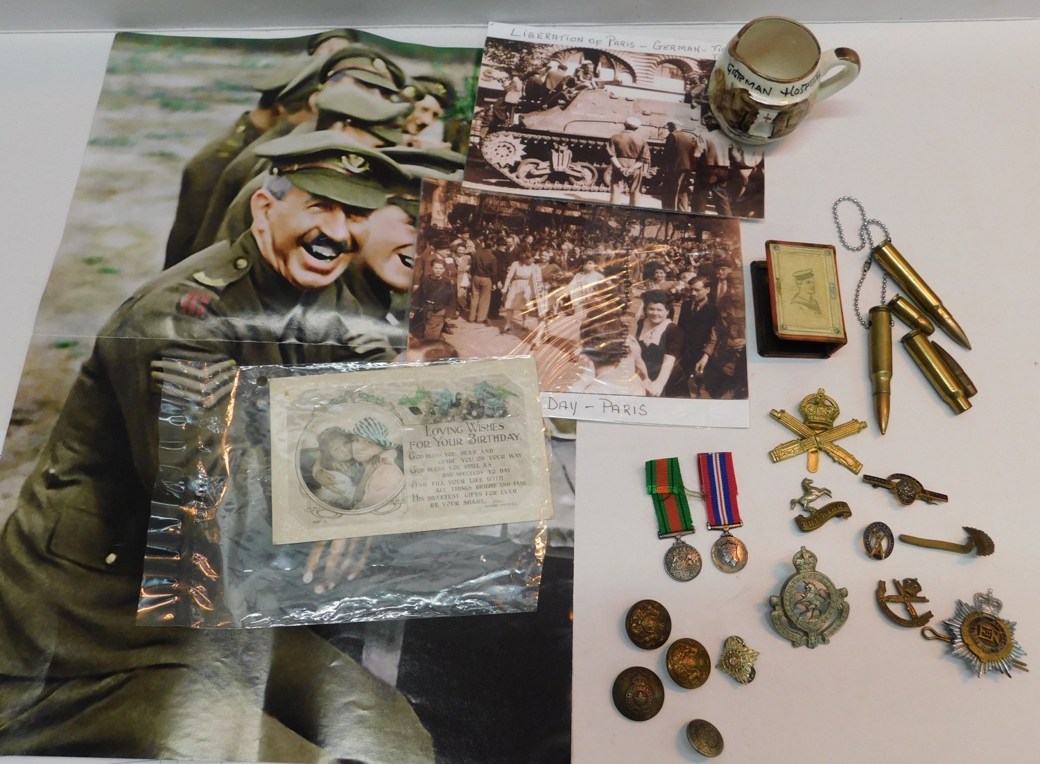 WWI collectables - incl. medals and photos