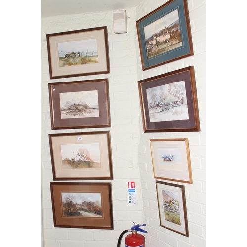 Susan M. Ridyard and John B. Ridyard, collection of eight framed ...