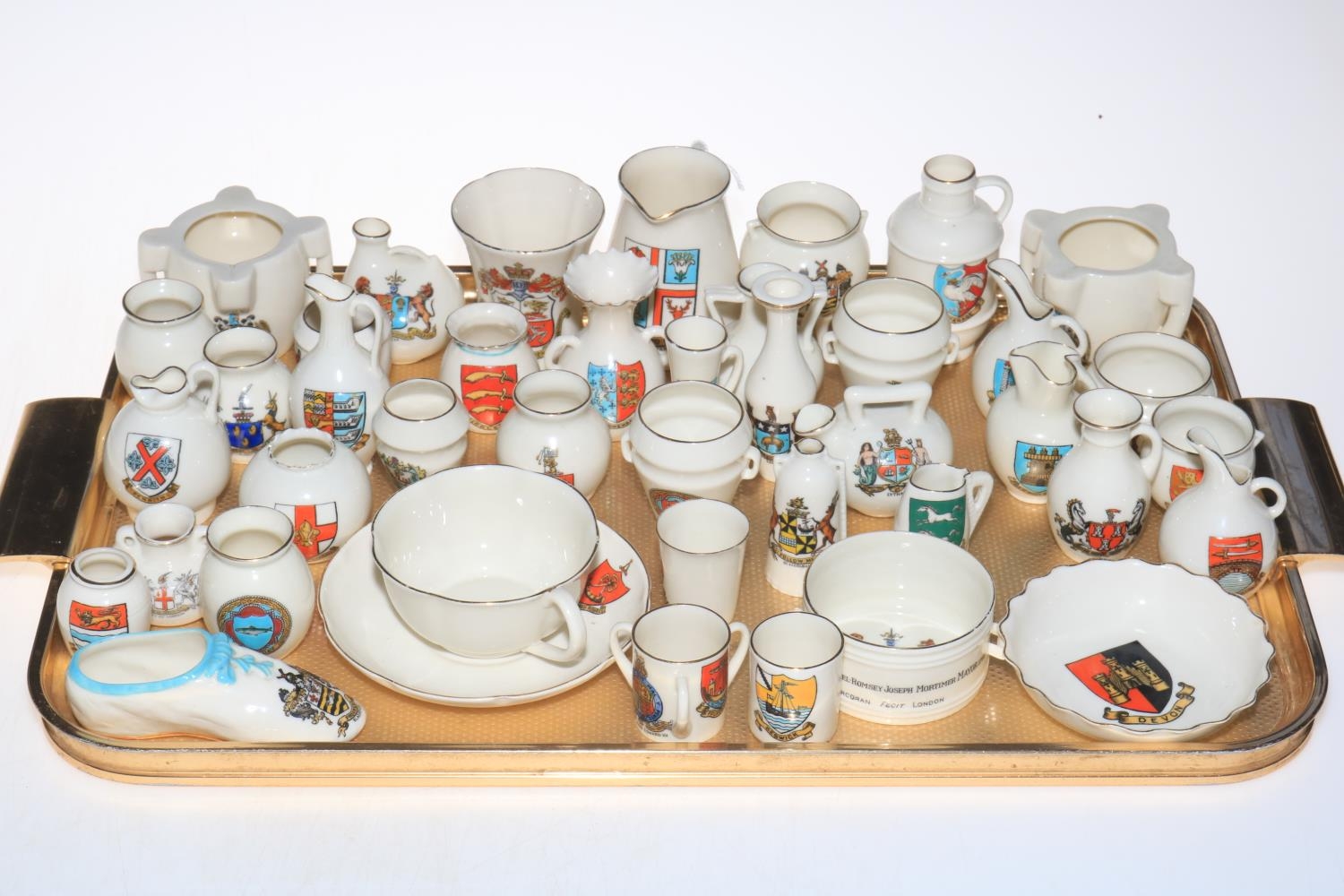 Collection of Goss crested china.