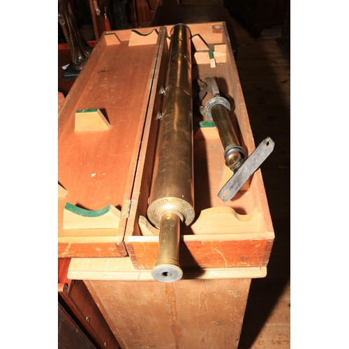 Negretti and Zambra cased telescope.