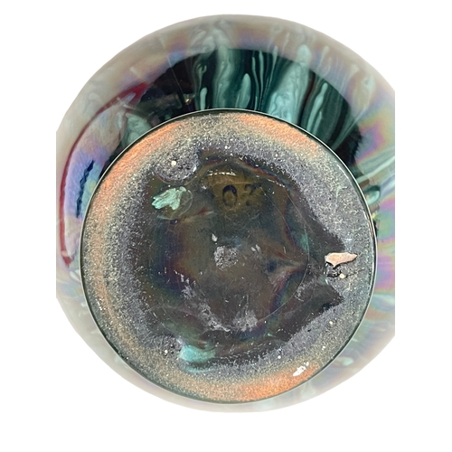 Linthorpe Pottery mottled glazed two ring handled vase, shape number ...