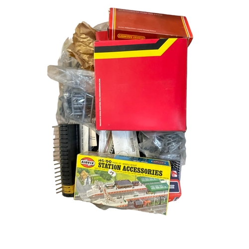 Large collection of model railway accessories including track and ...