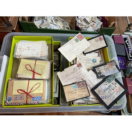 Collection of postal history interest, postcards, including various ...