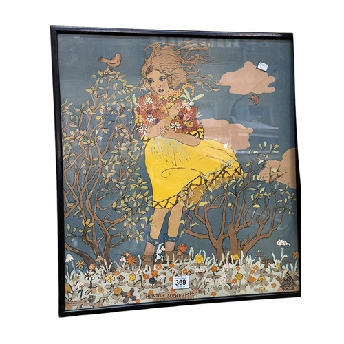 Austrian GKA secession print, Herta Zuckermann aged 14, framed, 51cm by ...