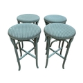 Set of four Lloyd Loom high stools.