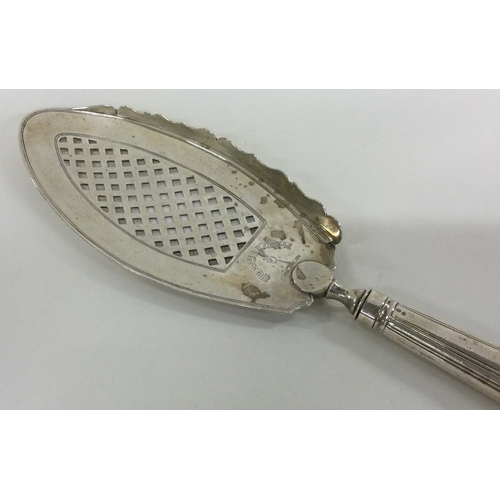 An 18th Century Georgian pierced silver fish slice. London 1788. Approx ...
