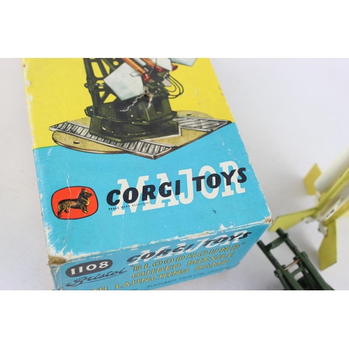 A boxed Corgi Bloodhound Guided Missile and Ramp Diecast Model No.1108
