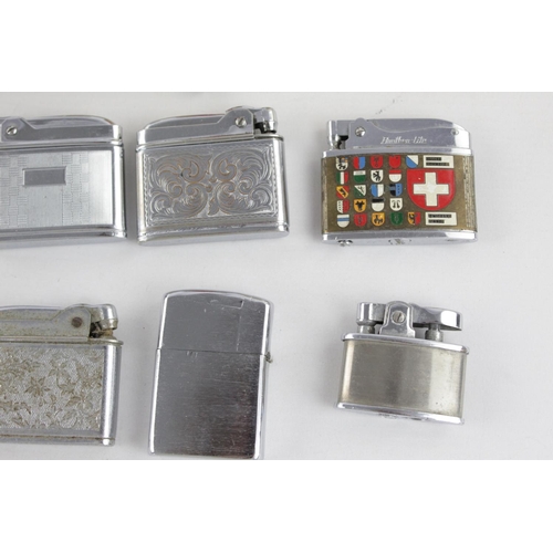 Sixteen assorted vintage branded cigarette lighters to include Mosda ...