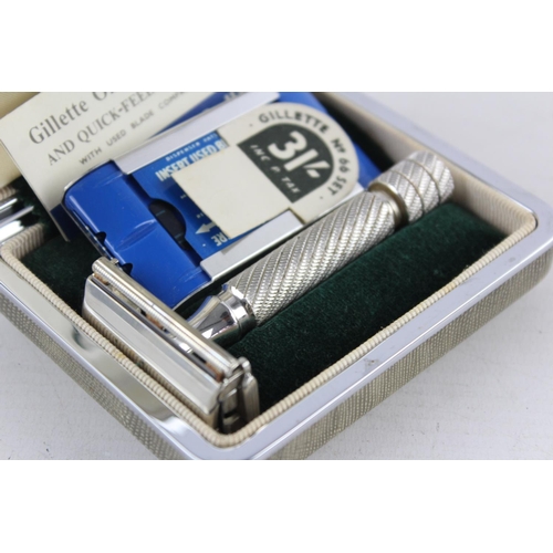 Four vintage gent’s grooming razors