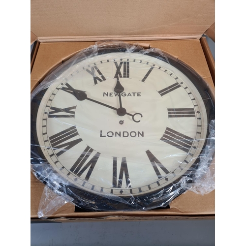 A boxed Newgate large dial clock - approx. 51cm diameter