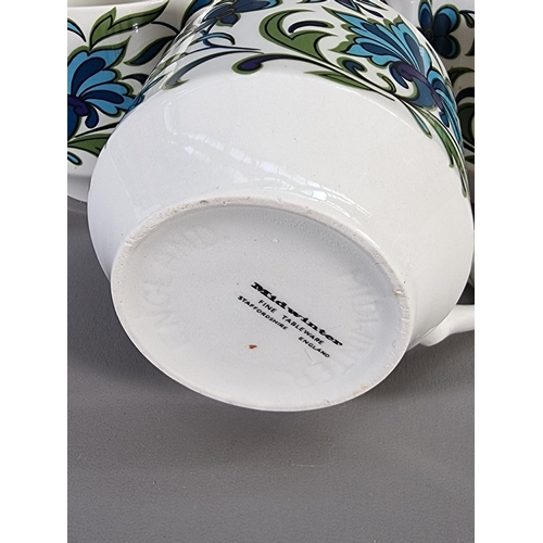 A collection of Midwinter Caprice tableware comprising six cups, six ...