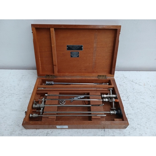 A wooden cased Endoscopic Instrument Co. Ltd. endoscope