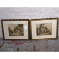 Two antique gilt framed E. Stanton Forbes M. N. A. watercolours ...
