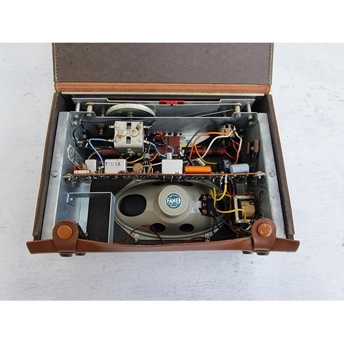 A mid 1960s Daystrom Heathkit Oxford leather cased two band transistor ...