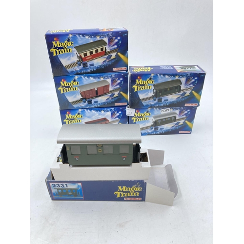 Six boxed Fleischmann Magic Train model railway accessories comprising ...