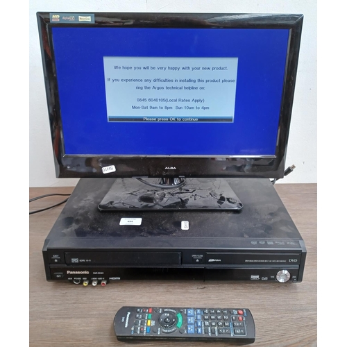 Two items, one Panasonic DMR-EZ48V VCR/DVD recorder combo and one Alba ...