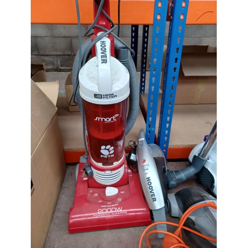 Four cleaners to include Hoover 2000W Hepa fiter upright bagless vacuum ...