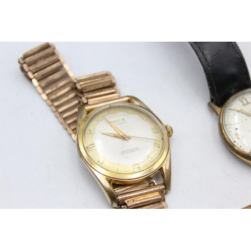 Four vintage men's wristwatches to include Roamer, Kered etc.