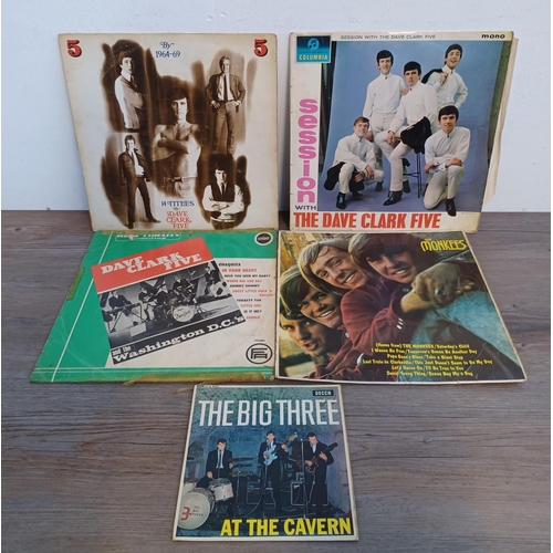 Five 1960s vinyl records, three The Dave Clark Five LPs, one The ...
