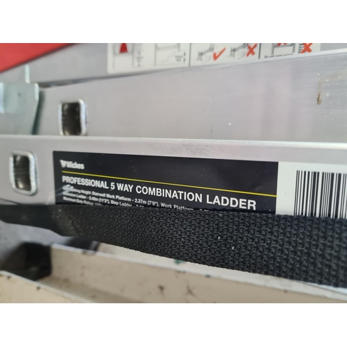 A Wickes professional 5 way combination ladder