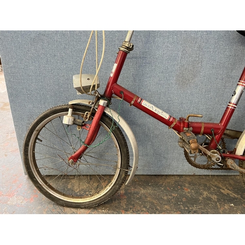 A vintage Universal folding bike