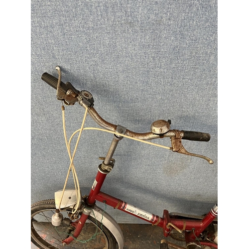 A vintage Universal folding bike