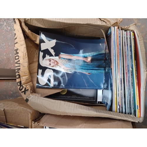 Six boxes containing a very large collection of SFX magazines