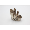 A hallmarked London sterling silver tree stump ornament - approx. gross ...