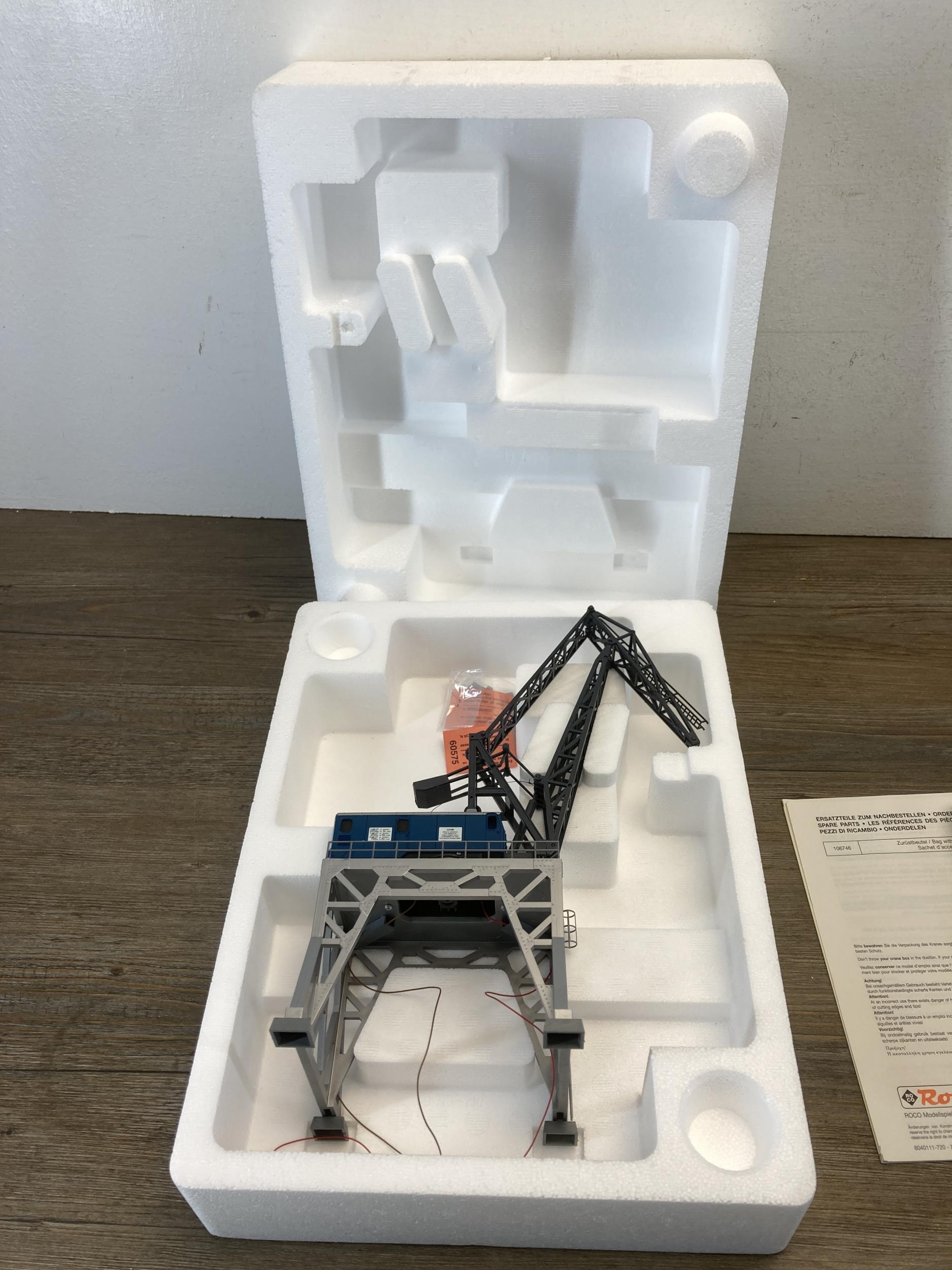 A boxed Roco 40111 fully operational digital gantry crane