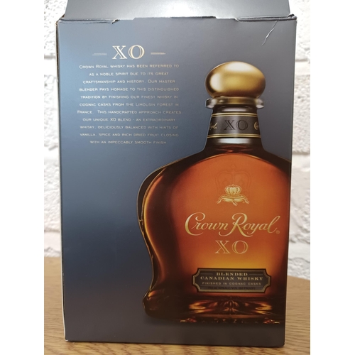 A boxed and bagged 75cl bottle of Crown Royal XO Cognac cask finished ...