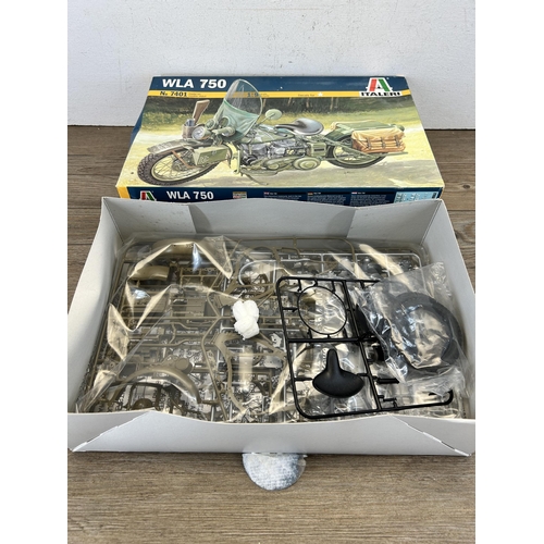 Two boxed plastic model kits, one Airfix Queen Mary 2 and one Italeri ...
