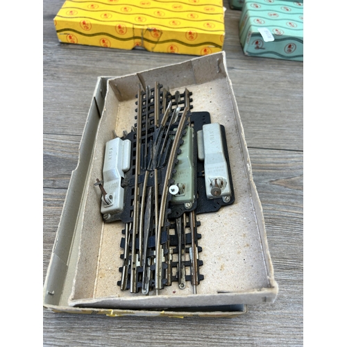 Nine boxed Trix twin railway track sets to include seven 01 71 ...