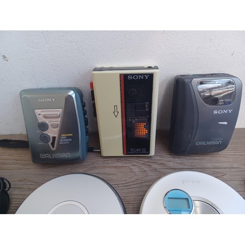 Eleven Sony items to include MZ-R700PC MiniDisc recorder, D-EJ011 CD ...