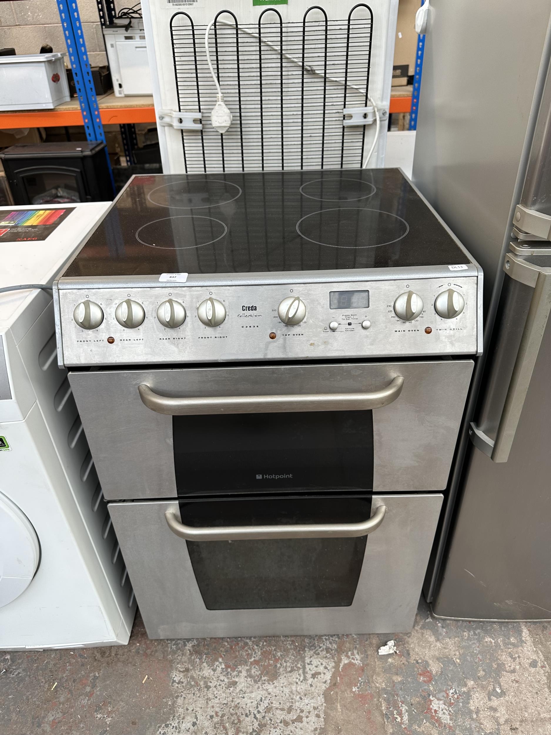 A Hotpoint Creda Collection C3636E double oven freestanding 60cm cooker