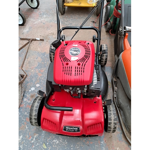 A Mountfield multi clip 50 petrol mulching mower with RV150 engine