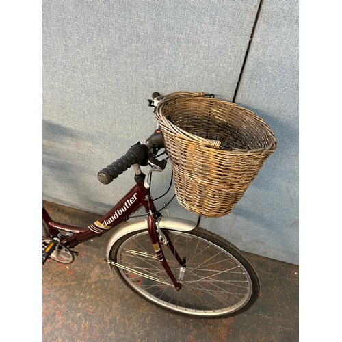 A Claud Butler Knightsbridge ladies bicycle with wicker basket front ...