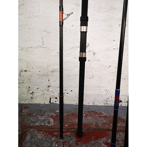 Two sea fishing rods, one Zziplex M4 GT two piece and one Century Tip ...