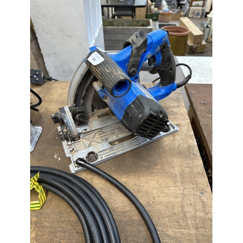 Two 240v power tools, one plunge router and one Silverline circular saw