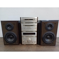 A Technics four piece stereo hi-fi system comprising SL-HD60 CD player ...