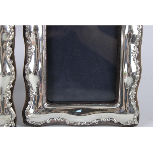 Two hallmarked .925 sterling silver photograph frames - approx. 21.5cm ...