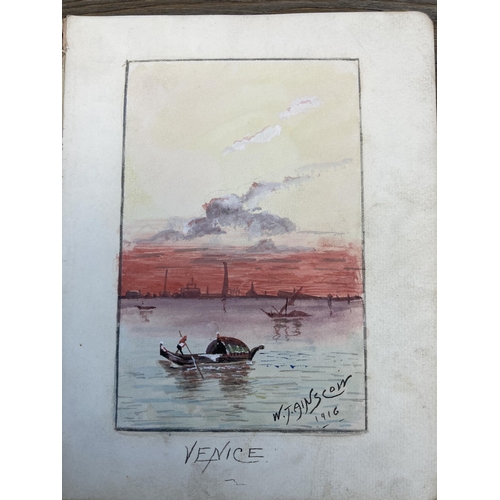 An early/mid 20th century autograph album containing hand written poems ...