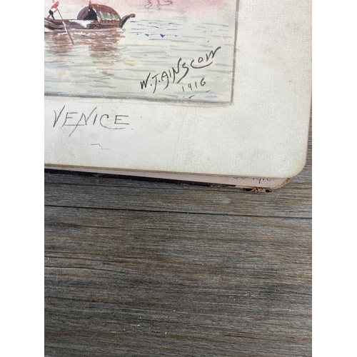 An early/mid 20th century autograph album containing hand written poems ...