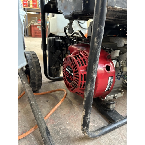 An SIP T2801 petrol generator with Honda GX160 5.5 petrol engine